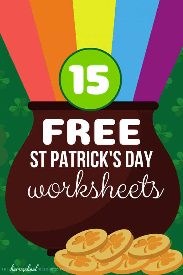 15 FUN St Patrick's Day Worksheets for Kids - The Homeschool Resource Room