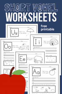Short Vowel Worksheets - Sample Pack for CVC Phonics Practice! - The ...