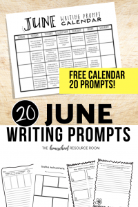 June Writing Prompts: FREE June Writing Prompt Calendar! - The ...