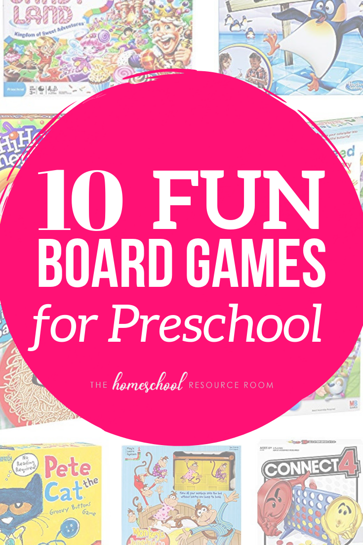 10 FUN Preschool Board Games - The Homeschool Resource Room