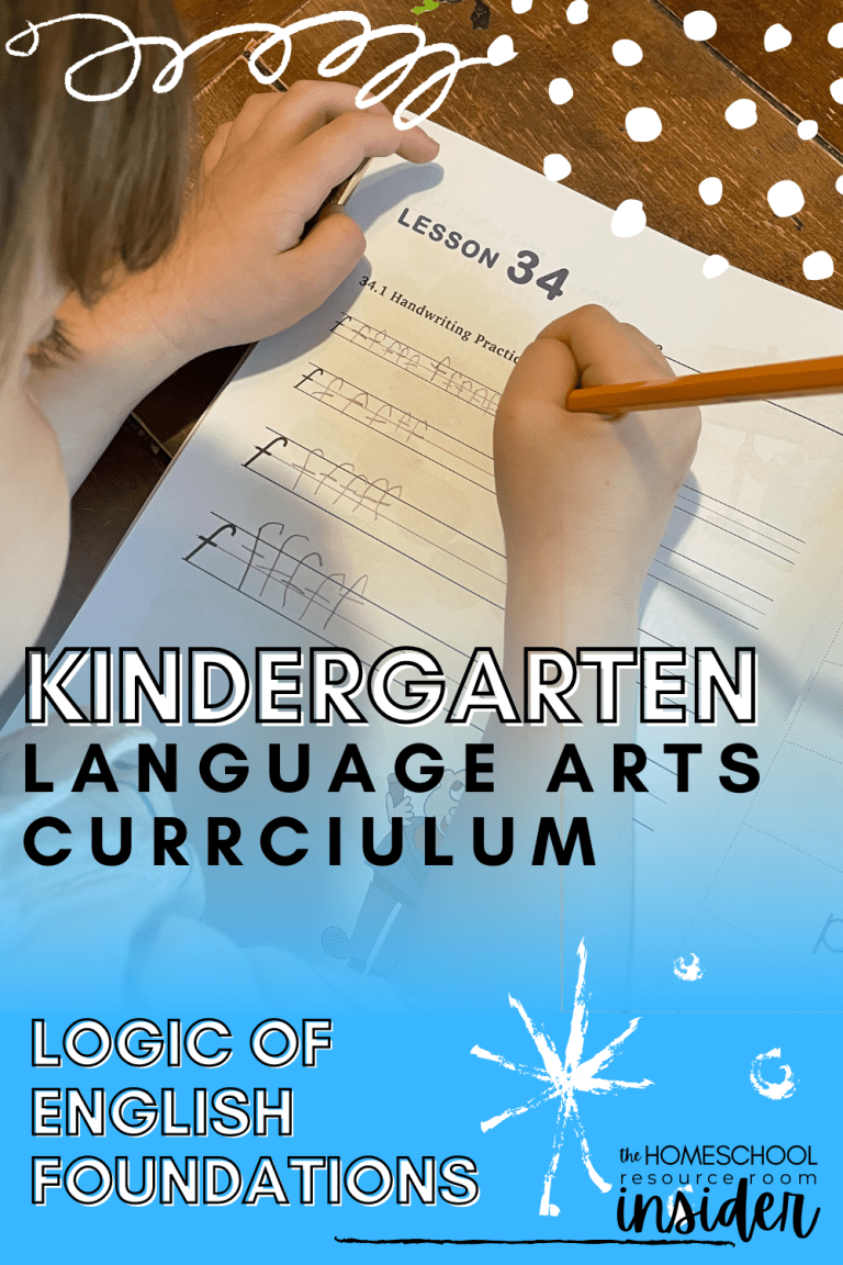 Language Arts Curriculum Kindergarten with Logic of English Foundations